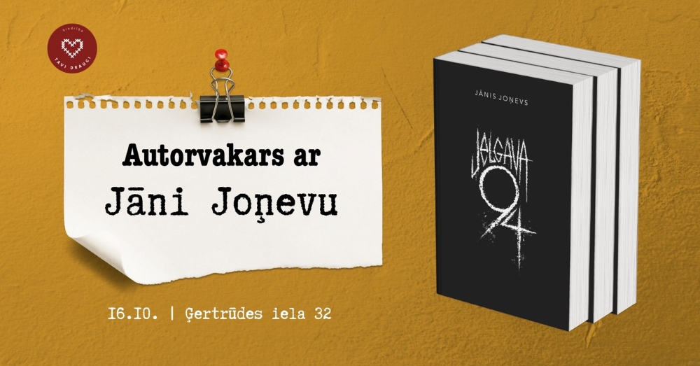 Satori | Jānis Joņevs atklās biedrības "Tavi draugi" autorvakaru sēriju